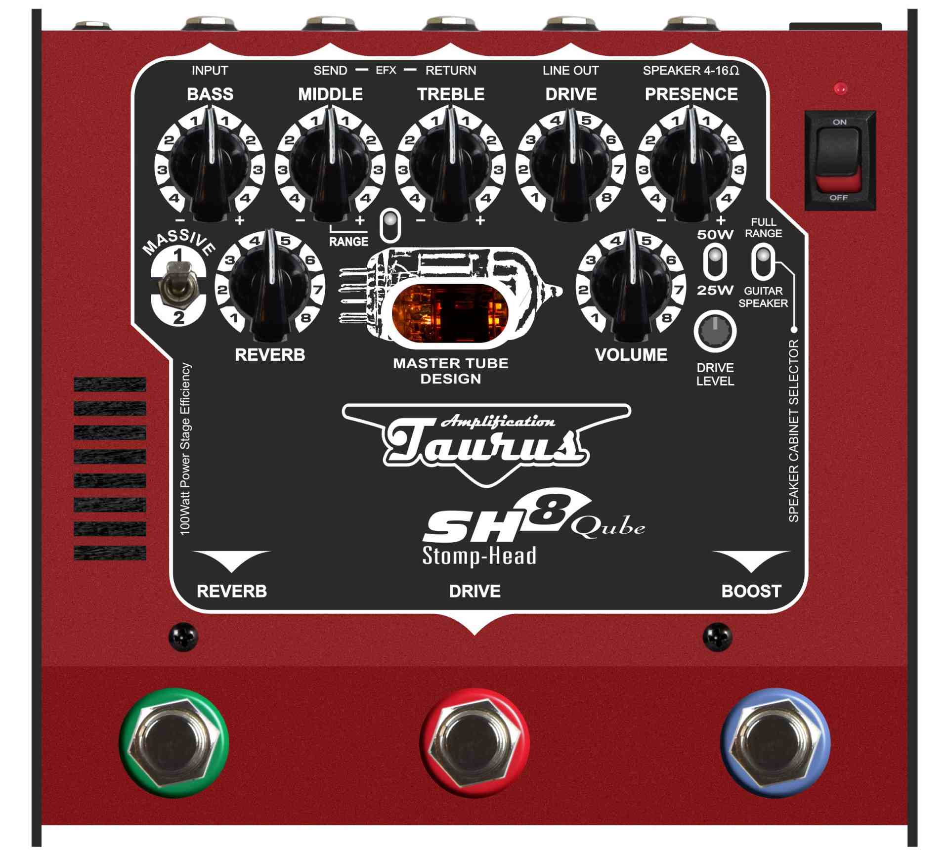 Taurus Stomp Head SH8, Stomp-Head SH8, Floor guitar amplifier SH8 ...